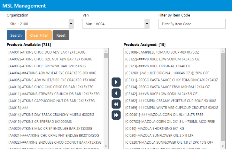 MSL Management – SalesWorx